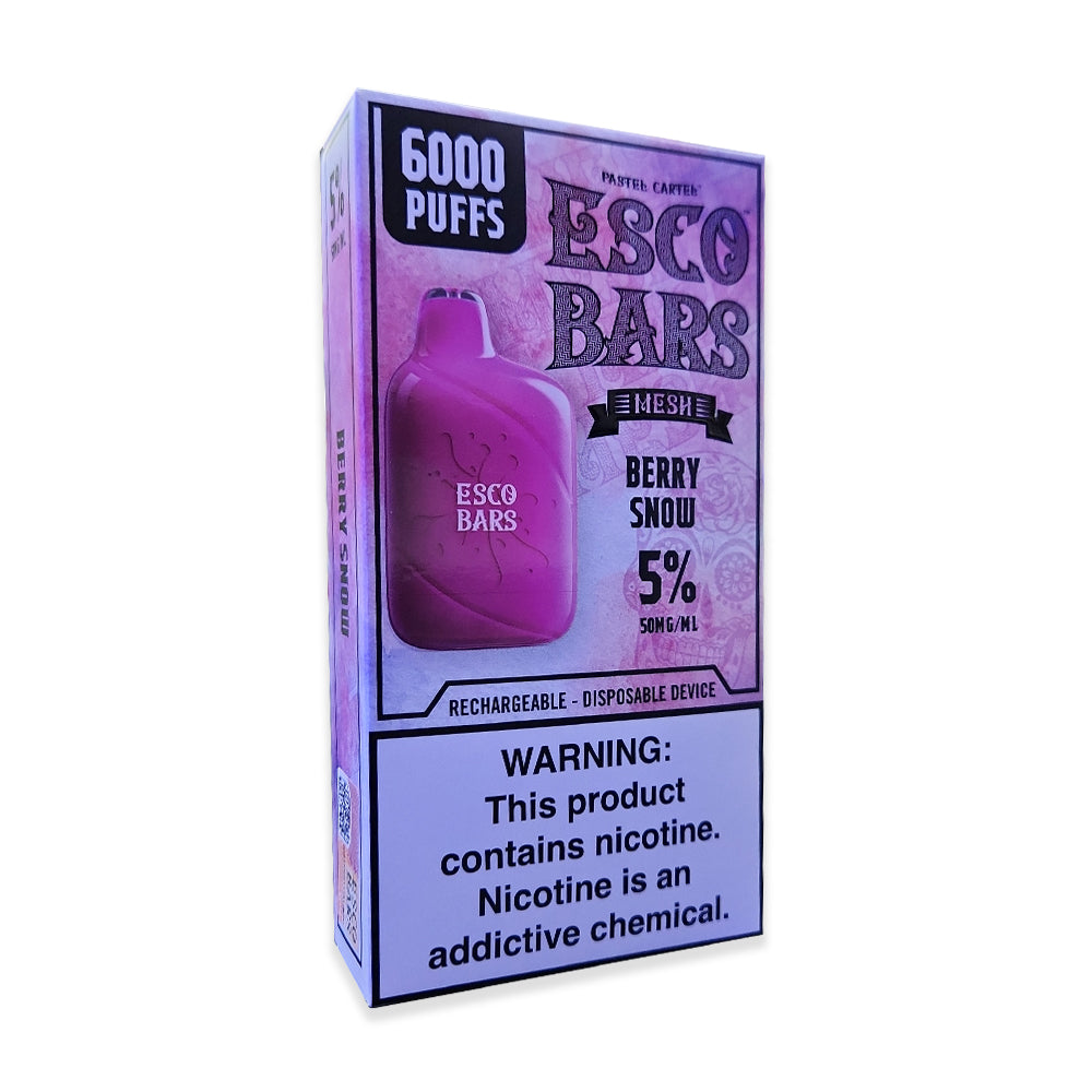 Esco Bars Mesh Pastel Cartel 6000 Rechargeable Disposable 50mg - BERRY ...