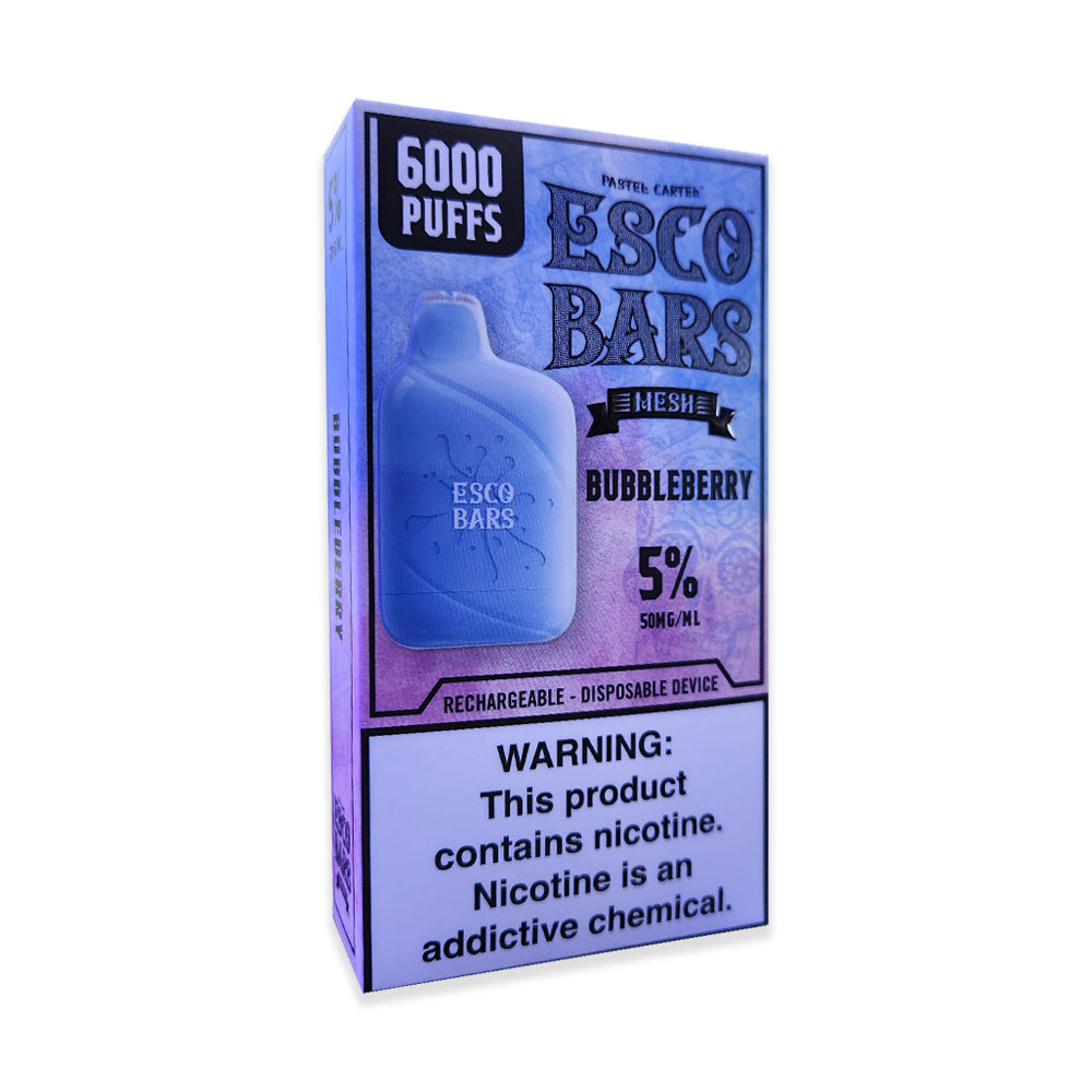 Esco Bars Mesh Pastel Cartel 6000 Rechargeable Disposable 50mg - BUBBL ...